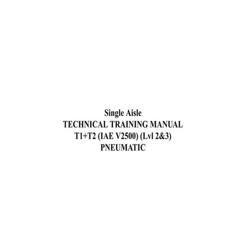 36-Pneumatic V2500 Engine Engine Engine Airbus | PDF