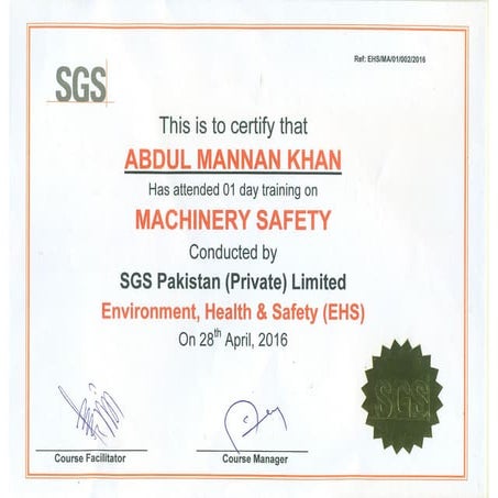 Machinery Safety Training | PDF