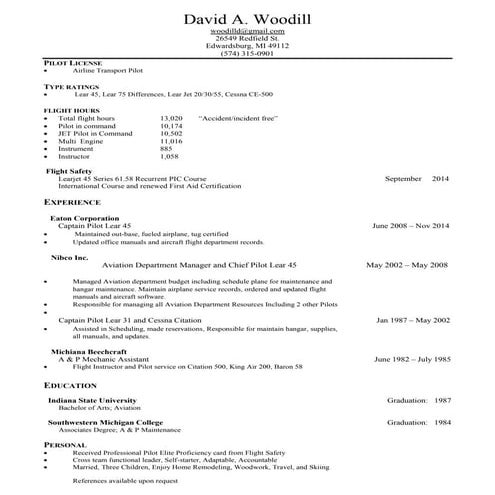 1-15 David Woodill Resume | PDF