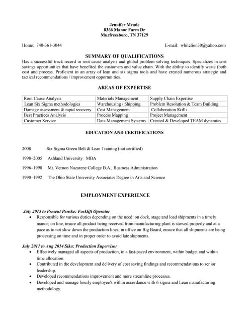 Maurice Mitchell's Resume | PDF
