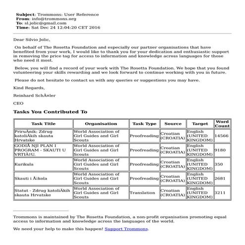 Trommons- User Reference | PDF