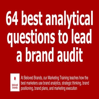 64 best analytical questions for your brand.pdf
