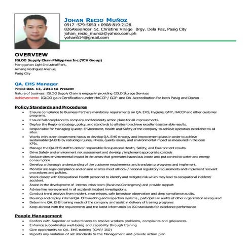 JM Curriculum Vitae as of 10.10.15