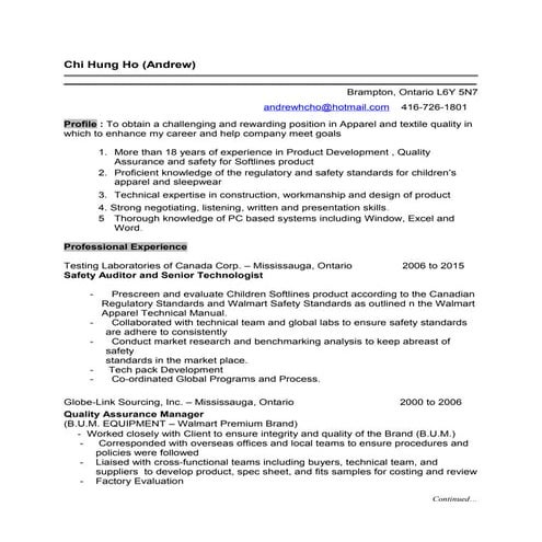 Hari Resume | DOCX