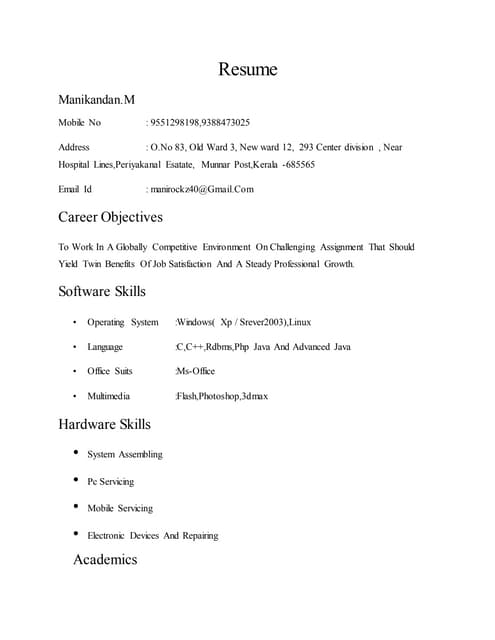 MURTHY RESUME | DOC | Technology & Computing