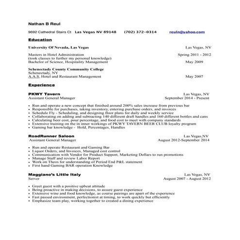 Nathan Resume 2016 | PDF