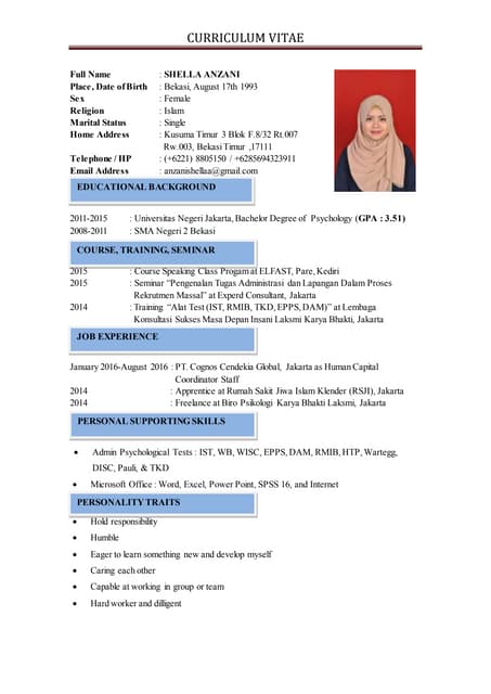 RESUME NANI BARU - Copy | PDF