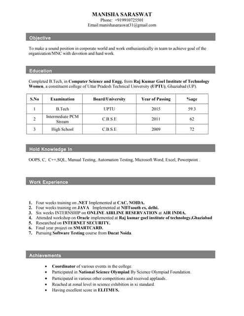 Vinay Kumar Resume | PDF | Computer Software and Applications | Computing