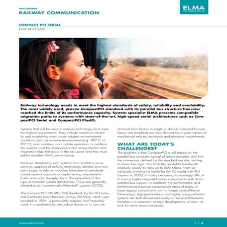 Compact PCI Serial | Compact PCI | Elma Electronic | PDF