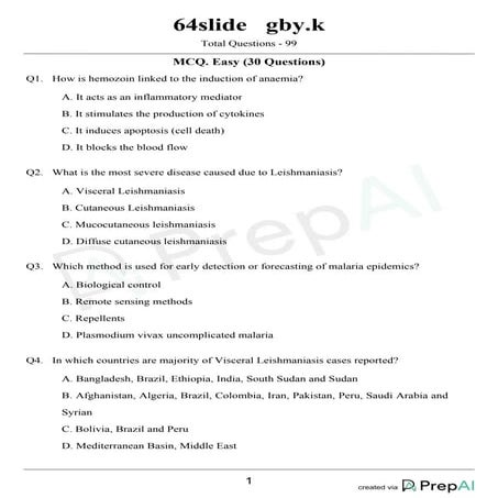 64slide gby.k (1).pdf | Infectious Diseases | Diseases and Conditions