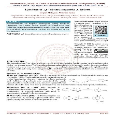 Synthesis and reactions of Seven membered heterocycle-Azepines | PPTX