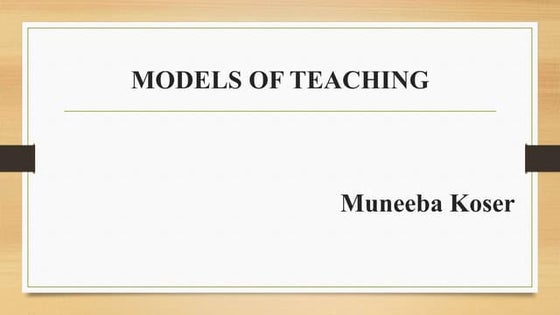 Curriculum model by nicholls | PPT