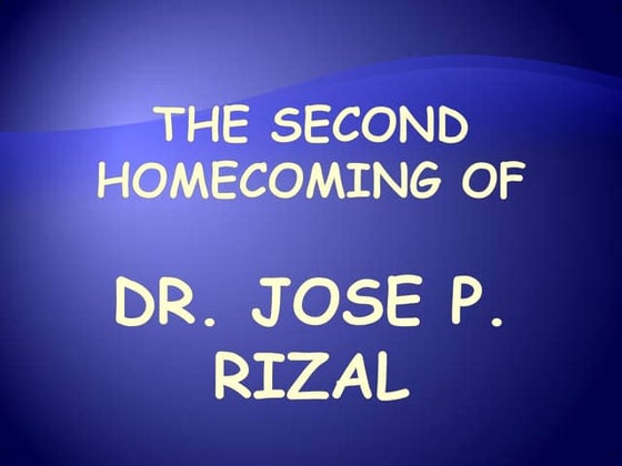 Rizal chapter 21- THE SECOND HOMECOMING AND LA LIGA FILIPINA | PPTX
