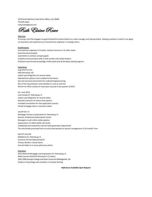 Michelle Simmons resume | PDF