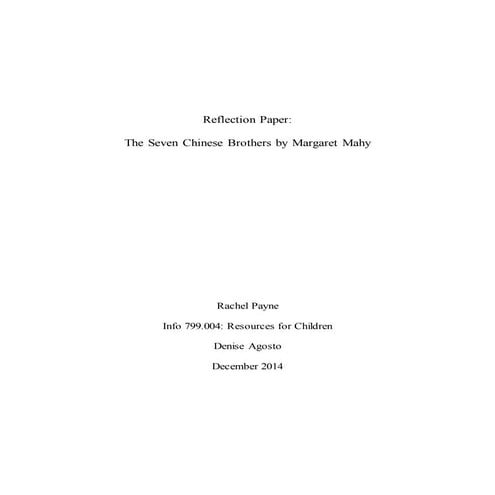 Reflection Paper | DOCX