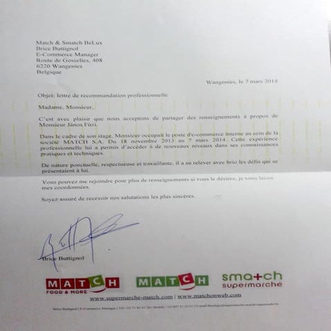 Courrier De Referencement – Exemple Lettre De Référence Étudiant – WYCK