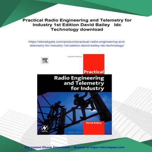 Practical Radio Engineering and Telemetry for Industry 1st Edition ...