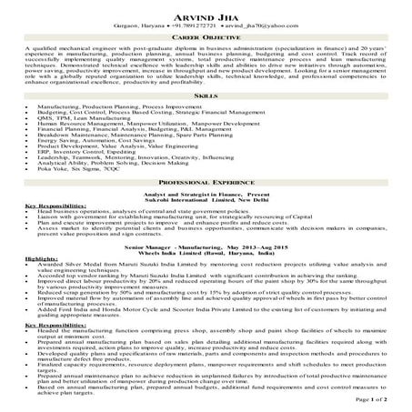 Resume - Arvind Jha | DOCX