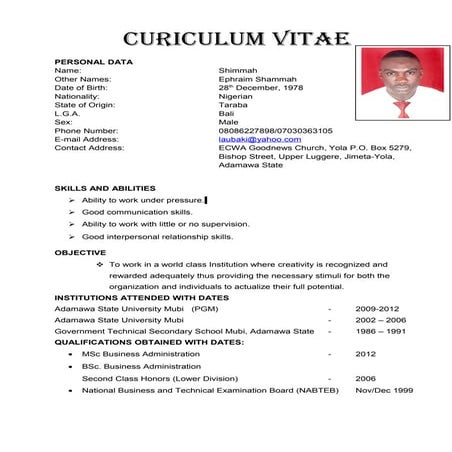 Shimmah Corrected CV | DOC