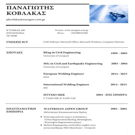 CV - greek | PDF