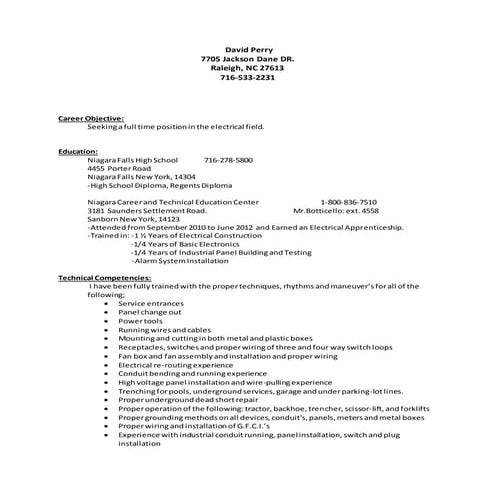 David Perry's Resume | PDF