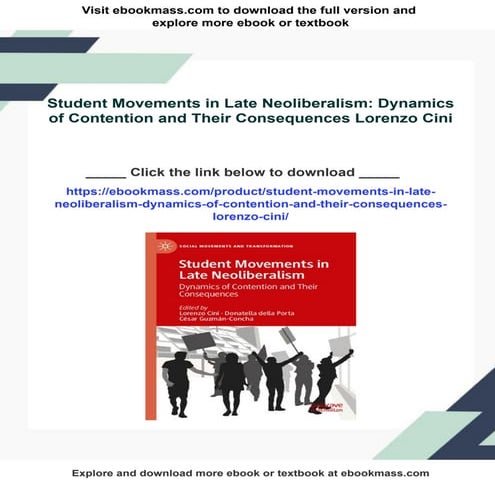 Student Movements in Late Neoliberalism: Dynamics of Contention and ...