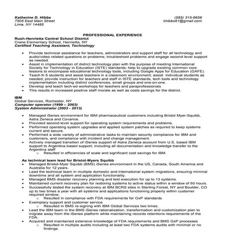 Melissa Harbold 2016 Resume | PDF