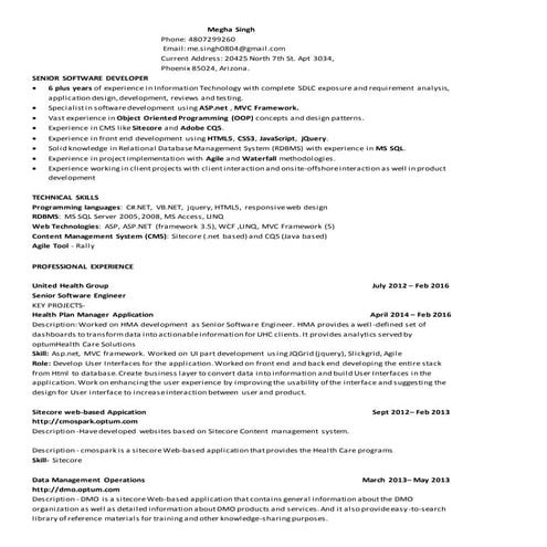Megha_Singh_Resume | PDF