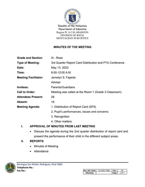 1st-SPTA-General-Assembly-Meeting-Narrative-Report-2024.pdf | Primary ...