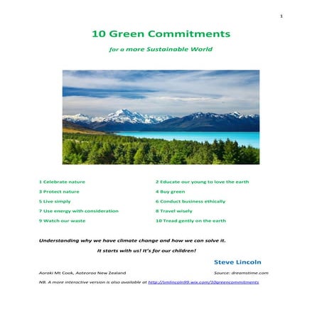 10 GREEN COMMITMENTS Sep15 | PDF