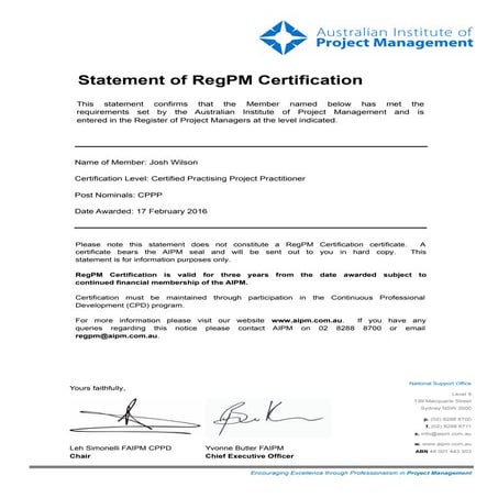 CPPP Certification | PDF