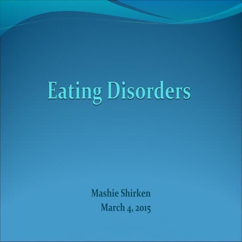 Eating Disorders Presentation Brooklyn College | PPT