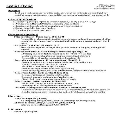 Lydias Resume | DOCX