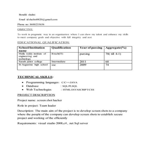 resume of me | DOCX | Programming Languages | Computing