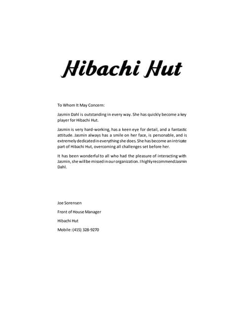 Jim Sproule Letter | PDF