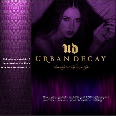 Urban decay - Rida | PDF