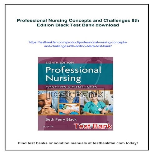 Professional Nursing Concepts and Challenges 8th Edition Black Test ...