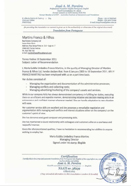 Reference Letter Patton Architects | PDF