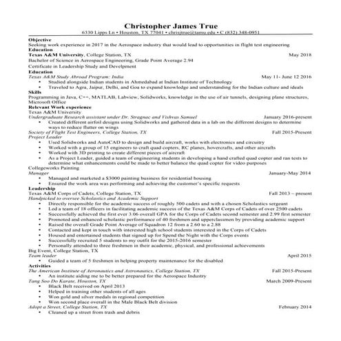 Teaching Resume | DOCX