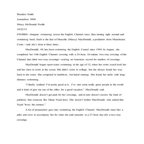 Marcy MacDonald profile | PDF