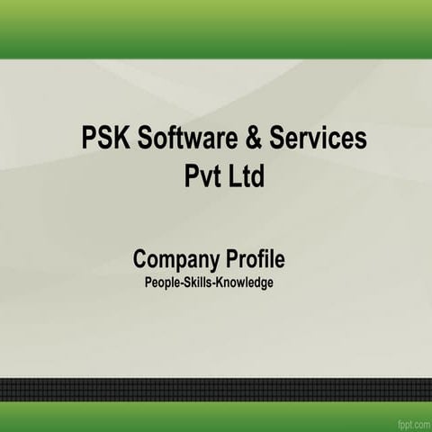company profile - PSK Intro | PPT
