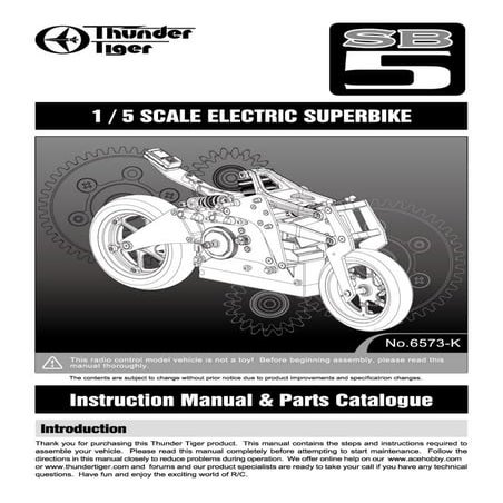 Manuale SB5 Pro Kit elettrica Competition | PDF