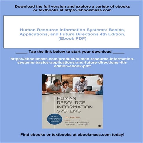 Human Resource Information Systems: Basics, Applications, and Future Directions 4th Edition ...