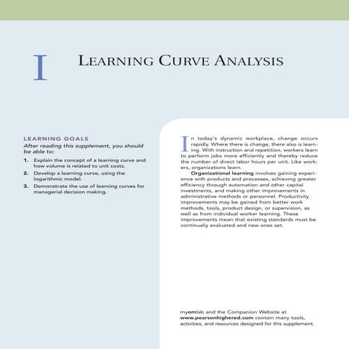 Learning curve analysis | PDF
