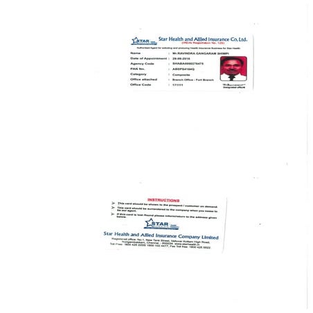 Star Health-I Card | PDF