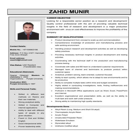 zahid CV | PDF