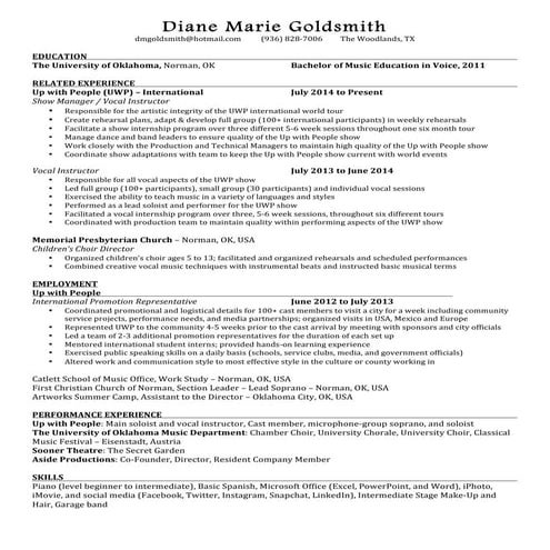Professional Resume | DOCX