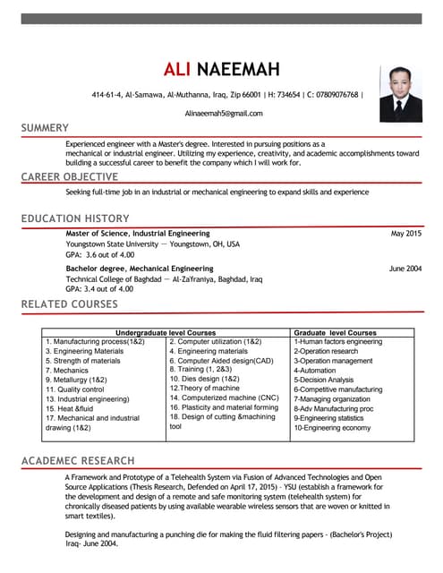Resume English allahyari | DOC | Technology & Computing
