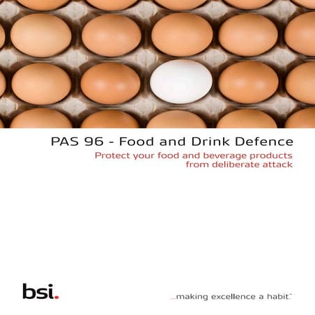 PAS 96 Food and Drink Defence Brochure | PDF