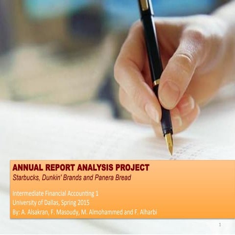Annual Report Analysis Project | PPT